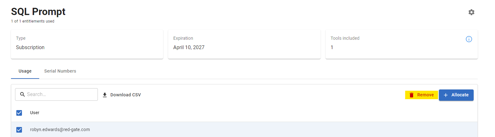 Activating and deactivating Redgate tools – Support